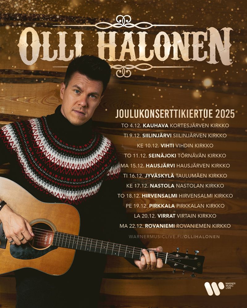 Olli Halonen - Joulukonserttikiertue 2025 - Lahden seurakunnat
