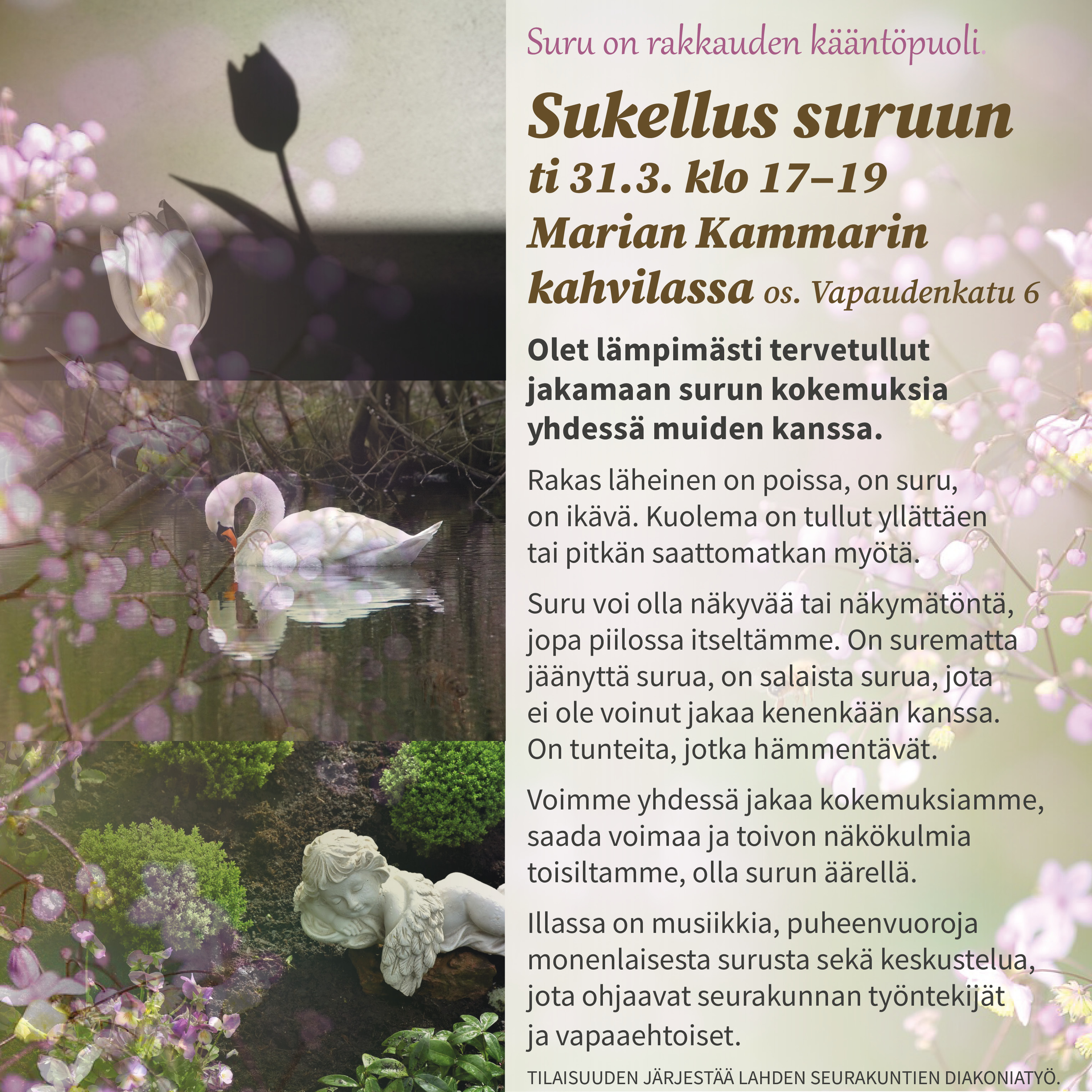 Sukellus suruun ilta - Lahden seurakunnat